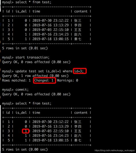 mysql update致命性更新的回滚方式 mysqlupdate回滚 csdn博客