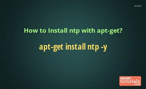 Install Ntp Command