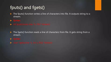 File Handling In C Pptx