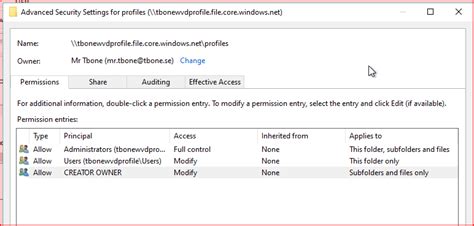 Azure Fileshare For Wvd With Fslogix Mr T Bone´s Blog