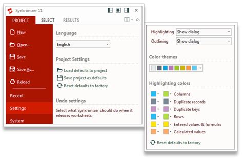 Filters And Options For Best Excel Compare Results Synkronizer Excel Compare Tool