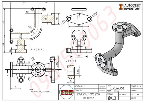 Exercise Solidworks Solidworks Tutorial Technical Drawing