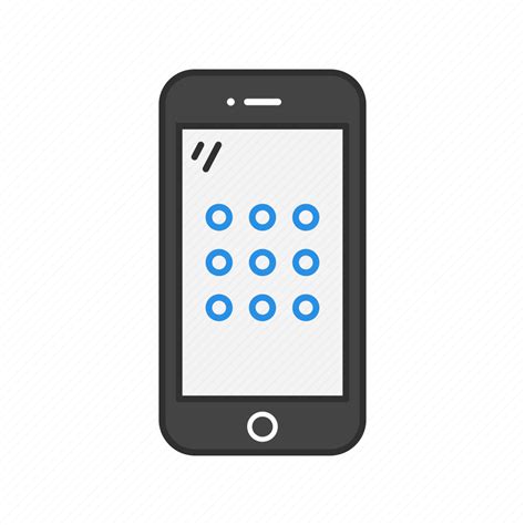 Mobile Code Passcode Password Phone Icon Download On Iconfinder