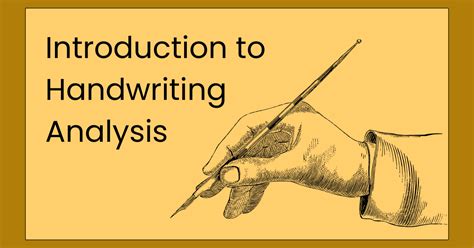 Introduction To Handwriting Analysis E Edificationhub