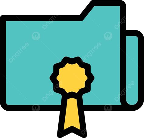 Folder Starred Isolated Flat Document Vector Isolated Flat Document PNG And Vector With