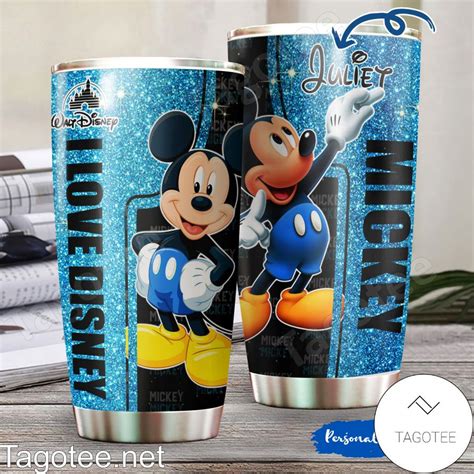 Personalized Mickey I Love Disney Tumbler Tagotee