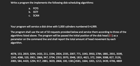 Solved Write A Program The Implements The Following Chegg
