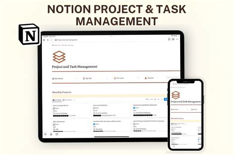 Project And Task Management Notion Template Ezydpro