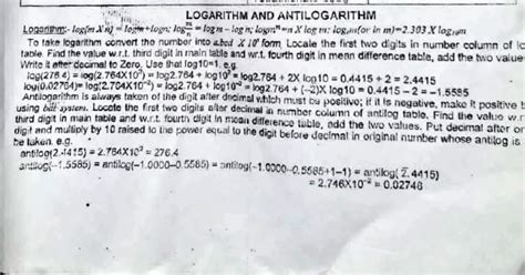 Log And Antilog Tricks Pdf