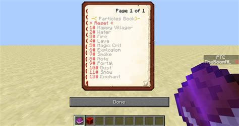 Particle Book 19 One Command Creation Minecraft Project
