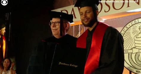 Steph Curry Graduates At Former College Cbs News