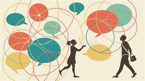 Figures With Speech Bubbles Communication And Social Interaction Vector Design Generative Ai