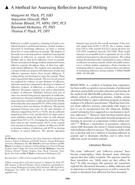 Esse For All Driscoll Model Of Reflection Example Essay