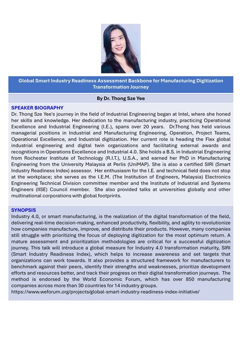 Demystifying Smart Manufacturing Technological Association Malaysia