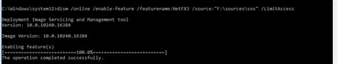 Installation Error Installing Net Framework 35 On Windows 10