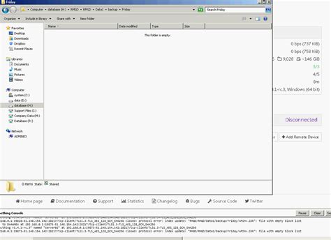 Protocol Error Index Update File With Empty Block List On 141rc2 Support