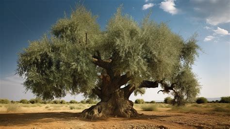 사막 한가운데 서 있는 올리브 나무 올리브 나무의 그림 나무 올리브 나무 배경 일러스트 및 사진 무료 다운로드 Pngtree