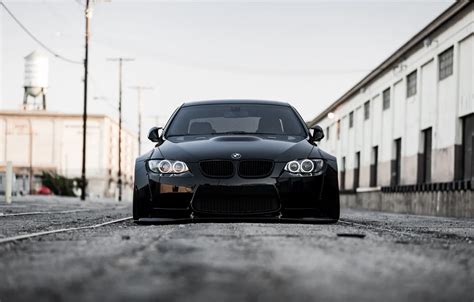 Wallpaper Bmw Front Black E92 Face Sight For Mobile And Desktop