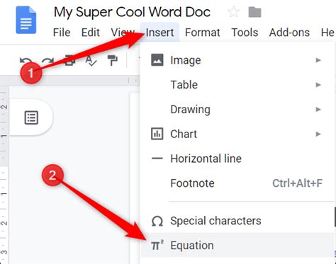 How To Insert An Exponent In Google Docs Wordable