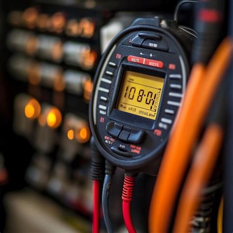 A Visual Of A Multimeter Measuring Ac Voltage With A Digital Readout