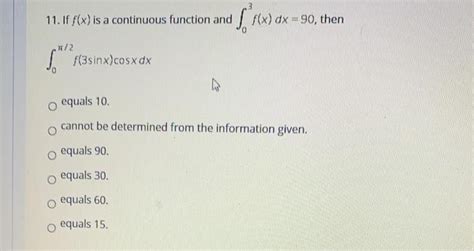 Solved If F X Is A Continuous Function And Sex F X Chegg Com
