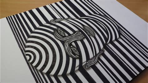 Opart Face Optical Illusion Art For Beginners How To Draw Optical