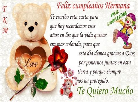 Mira Las 10 Lindas y Divertidas Tarjetas de Feliz Cumpleaños Amada Hermana Feliz Día D