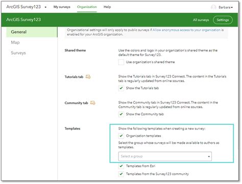 Understanding Survey123 Organization Templates Esri Community