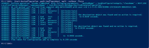 Powershell Dsc Push Configuration Part 1 First Dsc Push On Local Computer D2c It
