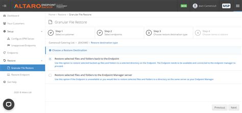 How Can I Restore My Files Hornetsecurity Knowledgebase