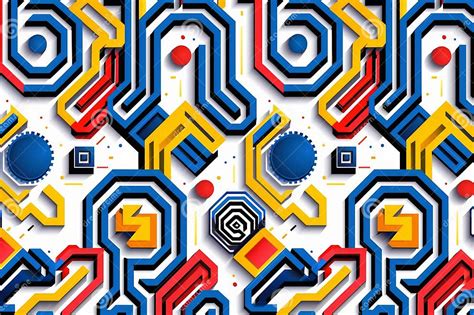a dynamic geometric pattern with interlocking hexagons and triangles in