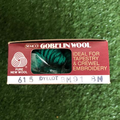 Semco Gobelin Tapestry Crewel Wool 8m X 10 Pieces Pack Emerald Green