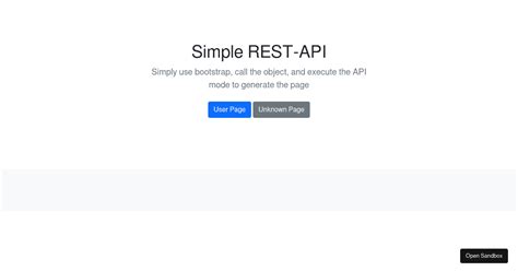 Simple RESTAPI Forked Codesandbox