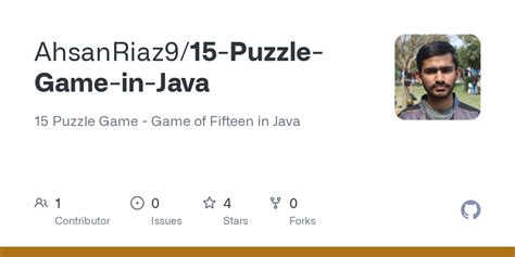 Github Ahsanriaz915 Puzzle Game In Java 15 Puzzle Game Game Of