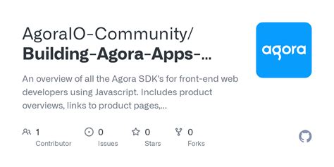 GitHub AgoraIO Community Building Agora Apps With Javascript An Overview Of All The Agora SDK