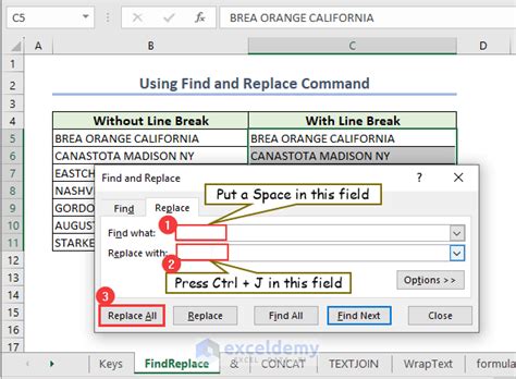 Find And Replace Line Breaks In Excel Giau