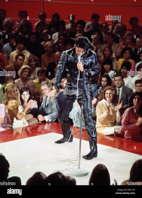 Elvis Presley On His 1968 Comeback Special For Television 1968 Nbc