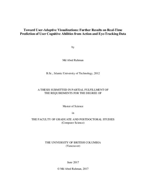 Pdf Toward User Adaptive Visualizations Further Results On Real Time Prediction Of User