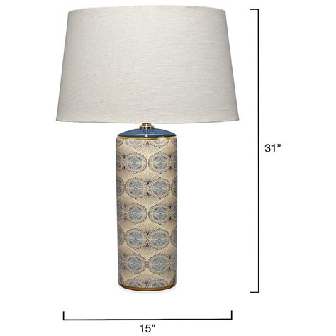 Jamie Young Harlequin Ceramic Table Lamp With Linen Shade 31 3638x