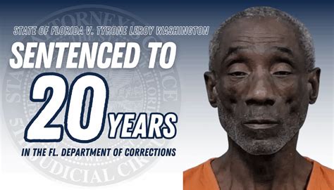 Washington Receives Two Decades In Prison For Drug Trafficking Office Of The State Attorney