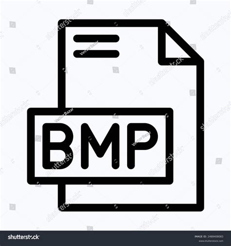 Bmp File Format Vector Icon Isolated Stock Vector Royalty Free 2488408083 Shutterstock