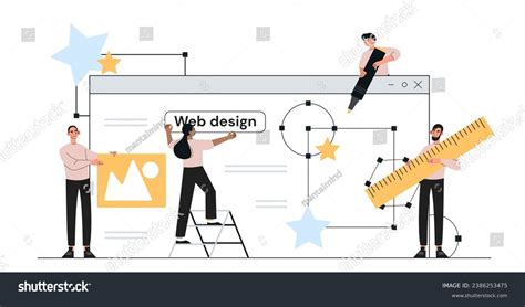 People Ui Ux Design Concept Men Stock Vector Royalty Free 2386253475