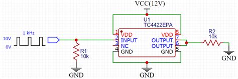 Mosfet Tc4422 Output Doesn T Go Low Electrical Engineering Stack