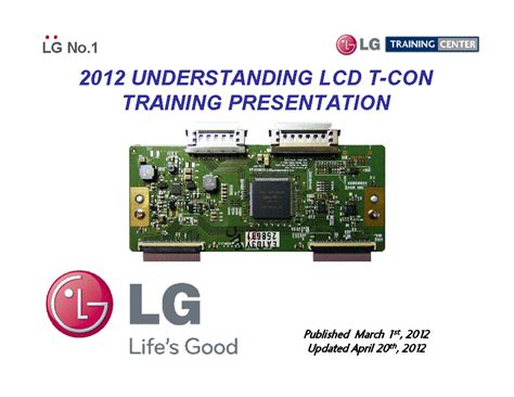 LG UNDERSTANDING LCD T CON TRAINING Service Manual Download Schematics Eeprom Repair