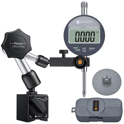 1 25 4mm 0 0005 0 01mm Digital Indicator Set Dial Indicator And Magnetic Base Set With
