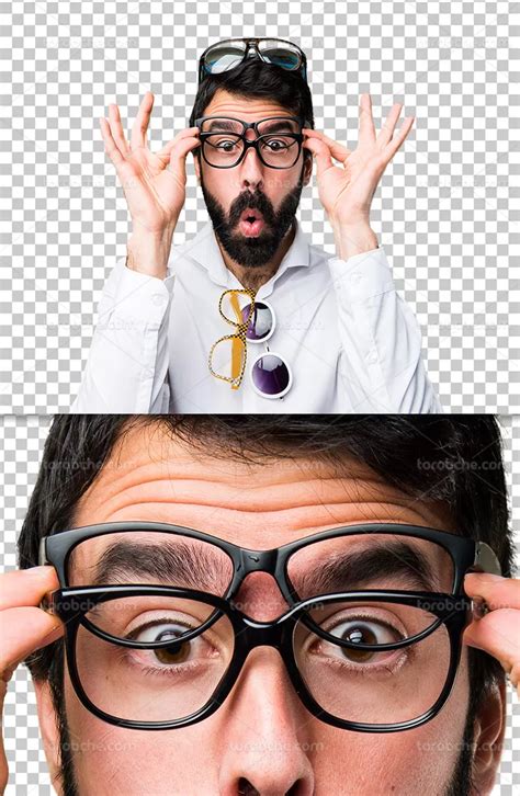 عکس مرد عینکی دوربری گرافیک با طعم تربچه