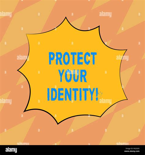 Text Sign Showing Protect Your Identity Conceptual Photo Enabling Privacy On Your Social Media