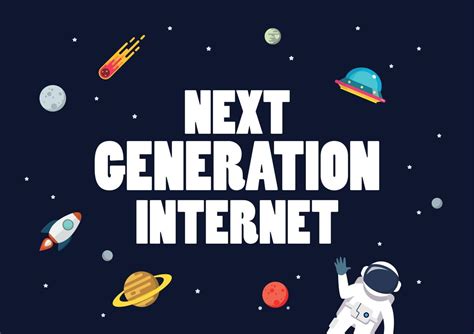 Next Generation Internet With Space Background 14275365 Vector Art At Vecteezy