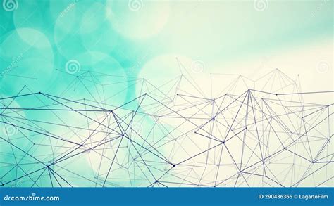 Triangles In Motion The Dynamic Connection Of Shapes In Modern Animated Lines Stock Video