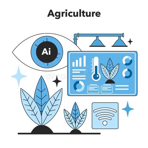 Neural Network Development Trend In Agriculture Self Learning Computing Stock Vector